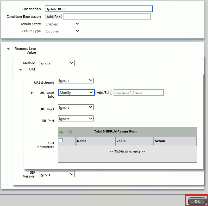 Manipulate To Header Field into INVITE Request Line URI – dmunified